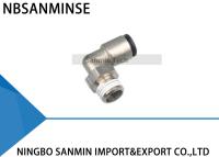 China PLP All Brass Body Pneumatic Air Fittings With Plastic Sleeve Push - In Fittings for sale