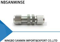 China BU Bulkhead Union Stainless Steel SS316L Pneumatic Fitting Plumbing Fitting High Quality Sanmin for sale