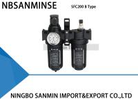 China Two Units Air Filter Regulator Lubricator  FRL Units Air Compressor Filter Regulator Sanmin for sale