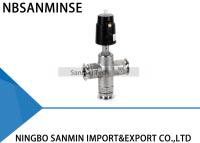 China JDF1100 / JDF1200 Pneumatic Angle Seat Valve 3 Way Angle Valve Double Acting Food Machine for sale