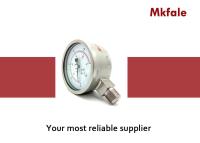 China Laser Welding Stainless Steel Pressure Gauge , SMSS - 100mm 4 Inch Bottom Back Entry Small Pressure Gauge for sale
