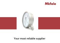 China 6 Inch Manometer Liquid Pressure Gauge With SMSS 160mm Back / Bottom for sale
