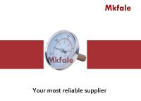 China SMKP Chromed Steel Bimetallic Thermometer Temperature Element  Class 2.5 Accuracy for sale