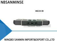 China NBSANMINSE 4M Manifold Type Pneumatic Solenoid Valve Single / Double Coil Pneumatic Valve for sale