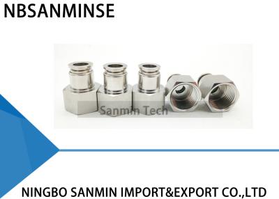 China NBSANMINSE SSPCF M5 M6 1/8 1/4 3/8 1/2 SS316L Internal Thread Parts Female Straight for sale