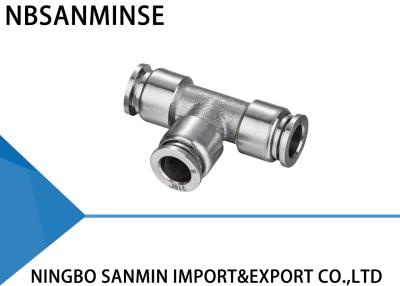 China NBSANMINSE SSPUT Connector Pneumatic Anticorrosion Air Compressor Stainless Steel Fittings Food Grade Fitting Union Tee for sale
