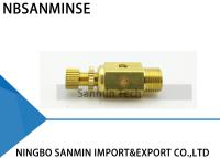 China NBSANMINSE C Type Pneumatic Air Fittings Muffler Throttle Valve Pneumatic Brass Silencer for sale