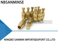 China NBSANMINSE C Type Pneumatic Air Fittings Muffler Throttle Valve Pneumatic Brass Silencer for sale