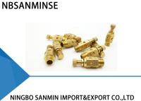 China NBSANMINSE C Type Pneumatic Air Fittings Muffler Throttle Valve Pneumatic Brass Silencer for sale
