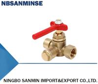 China 1 2 Inch 1.6Mpa Pressure Gauge Three Way Valve With Brass Body for sale