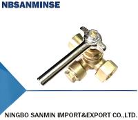 China Versatile Copper Three Way Valve For 1/2