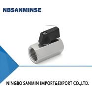 China 1/4inch Mini Ball Pneumatic Solenoid Control Valve F/F PN64 for sale
