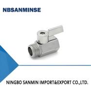 China Mini Ball 1/8inch Pneumatic Operated Solenoid Valve M/F for sale