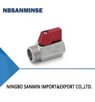 China Mini Ball 1/8inch Pneumatic Operated Solenoid Valve M/F for sale