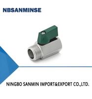 China Mini Ball 1/8inch Pneumatic Operated Solenoid Valve M/F for sale