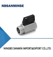 China Mini Ball 1/8inch Pneumatic Operated Solenoid Valve M/F for sale