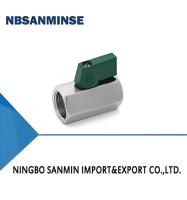 China 1/4inch Mini Ball Pneumatic Solenoid Control Valve F/F PN64 for sale