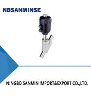 China Pneumatically operated 2/2 way angle seat valve CLASSIC   Stainless steel body with PPS actuator for sale
