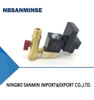 China SR-G-15 4Mpa G 1/2 High Pressure Solenoid For Electronic Drain Valves Air Compressor Valve Brass Solenoid Drainer NBSANMINSE for sale