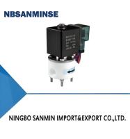 China PTFE Solenoid Valve with Max.+60℃ Ambient Temperature 5℃～150℃ Medium Temperature and M8×1 G1/8 M6 1/4UNF-28 Linkage for sale