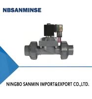 China PVC Water Solenoid Valve with 0～1.0MPa Working Pressure 1.2MPa Compression Strength and -5～50℃ Working Temperature for sale