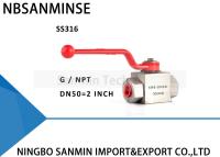 China Stainless Steel High Pressure Hydraulic Ball Valve KHB-G1/8 1/4 3/8 1/2 Anti corrosion Design SS304 SS316 for sale