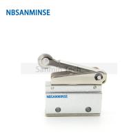 China NBSANMINSE MOV 1/8 G Thread Mechanical Valve Pneumatic Control Air Valve Roller push selection for Package machine Autom for sale