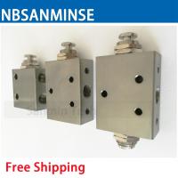 China NBSANMINSE 2P 31P 3P 41P 4P 4PP Mini Change Valve M5 G 1/8 Mechanical Valve Pneumatic Valve High Quality for sale