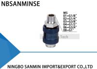 China HSV Hand Sliding Fitting Slide Switches Hand Slide Valve M5 1/8 1/4 3/8 1/2 3/4 1 Pneumatic Components Female Male for sale