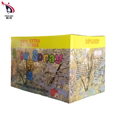 China Tinplate Fake Tree Artificial Snow Spray 150ml Multicolor Durable Taiwan for sale