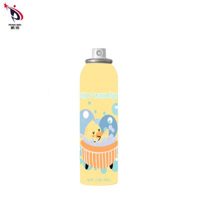 China 85g Multicolor Bath Foam Spray Tinplate Material Eco Friendly for sale