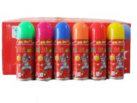 China ODM Practical Party Silly String Spray Nonflammable Tin Material for sale