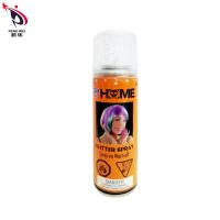 China OEM Odorless Silver Glitter Hair Spray , Nontoxic Gold Shimmer Spray For Hair for sale