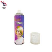 China Adults Antistatic Multi Glitter Hair Spray Silver Sparkle Tinplate Material for sale