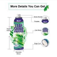 China ISO14001 Transparent Leaf Shine Spray Harmless Environmental Protection for sale