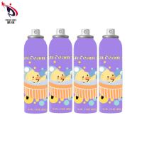 China 150ml Aluminum Bath Foam Spray Cleaner Purple Color For Children for sale