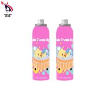 China Unisex Tinplate Foam Bath Spray , Multicolor Bubble Bath Spray Can for sale
