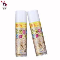 China Artificial Snow Colored Taiwan Snow Spray tin bottle plastic cap For Party for sale