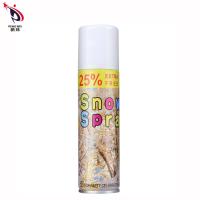 China Artificial Snow Colored Taiwan Snow Spray tin bottle plastic cap For Party for sale