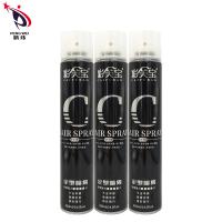 China ISO9001 EN71 24 Hours Strong Hold Hairspray Shine Hair Styling Holding Spray 65*240 for sale