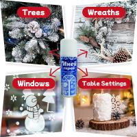 China Christmas Tree Simulation Artificial Snow Spray White Color MSDS for sale