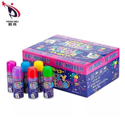 China New Year Christmas Colorful Crazy Ribbon Spray String Customizable Size for sale