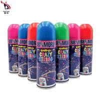 China New Year Christmas Colorful Crazy Ribbon Spray String Customizable Size for sale