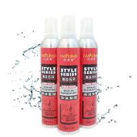 China Custom Quick Dry Hair Spray Strong Hold Portable Barber Natural Styling Mousse 300ml for sale