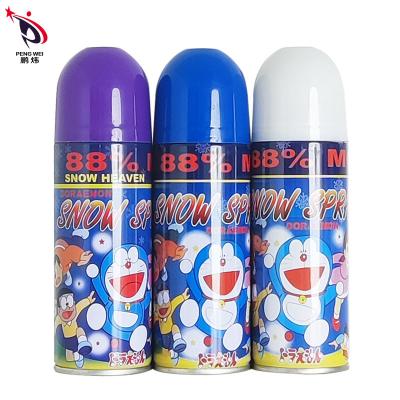China 250ml Doraemon Artificial Snow Spray Christmas Party Supplies White Foam for sale
