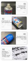 China 250ml Multi Color Doraemon Artificial Snow Spray Christmas Wedding Party Recreation for sale