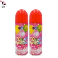 China Custom 250ml Party Wedding Foam Snow Spray Blue Green Red Color for sale