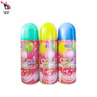 China Custom 250ml Party Wedding Foam Snow Spray Blue Green Red Color for sale