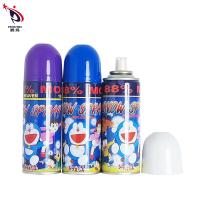 China Fashion Non Flammable Colorful Foam Snow Spray 250ml For Birthday for sale