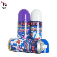 China Fashion Non Flammable Colorful Foam Snow Spray 250ml For Birthday for sale